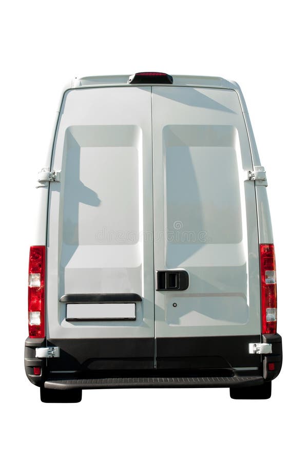 White Cargo Van stock image. Image of front, white, forelight - 23359653