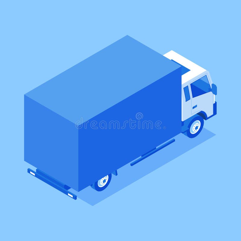 Container Back and Side View Stock Illustration - Illustration of grey ...