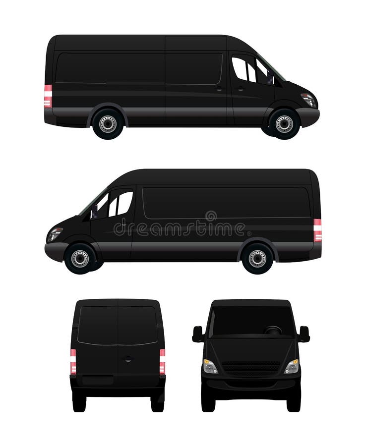 Cargo Van stock vector. Illustration of truck, automobile - 43451659