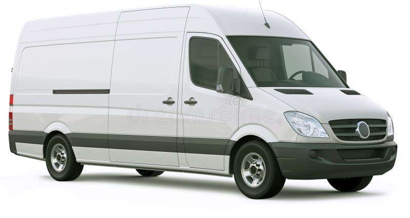 Cargo van car stock photo. Image of business, front, white - 26203806