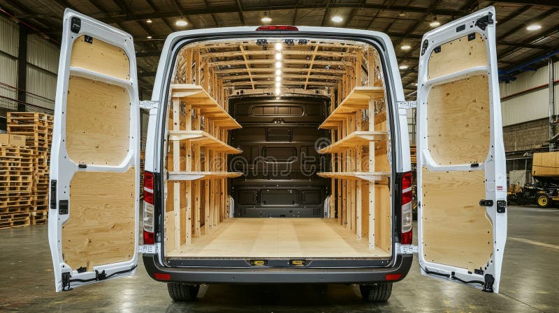 Cargo Van, Van, Commercial Vehicle, Transportation, Rear View of a ...