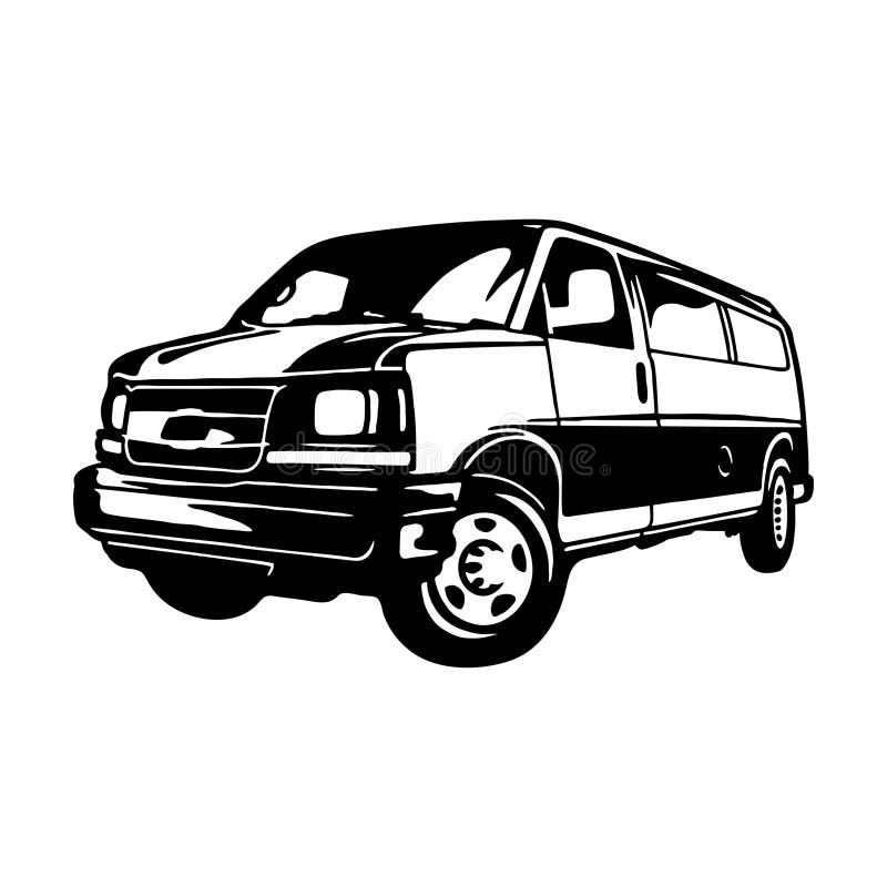 Cargo Van - Delivery Vehicle. Stock Vector Illustration. Stock Vector ...