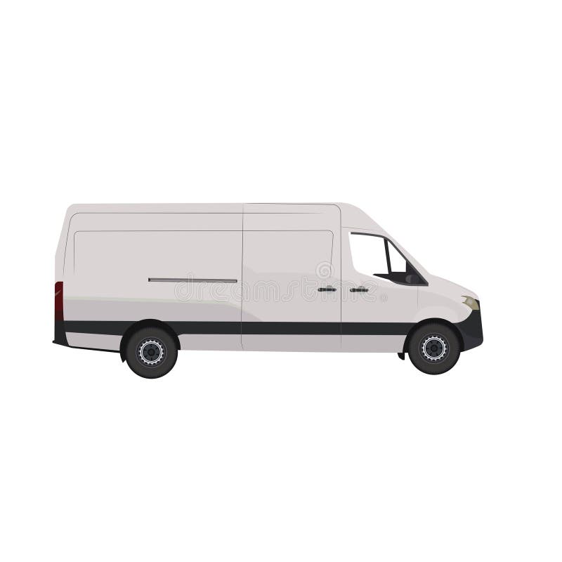 Cargo Van Vector Illustration Clip Art Stock Vector - Illustration of ...