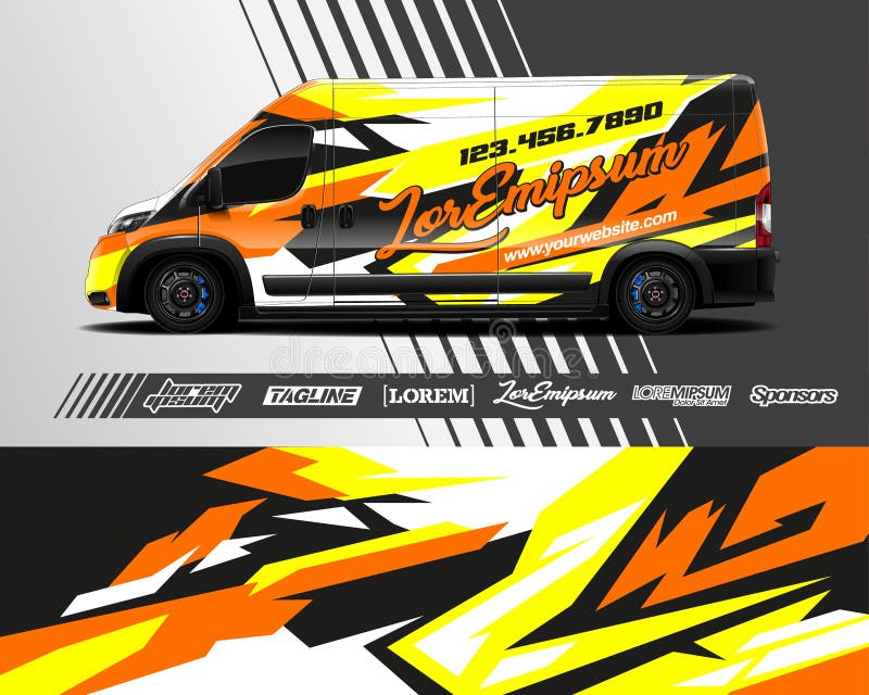 Cargo Van Wrap DesignsCargo Van Wrap Designs. Graphic Abstract Stripe ...