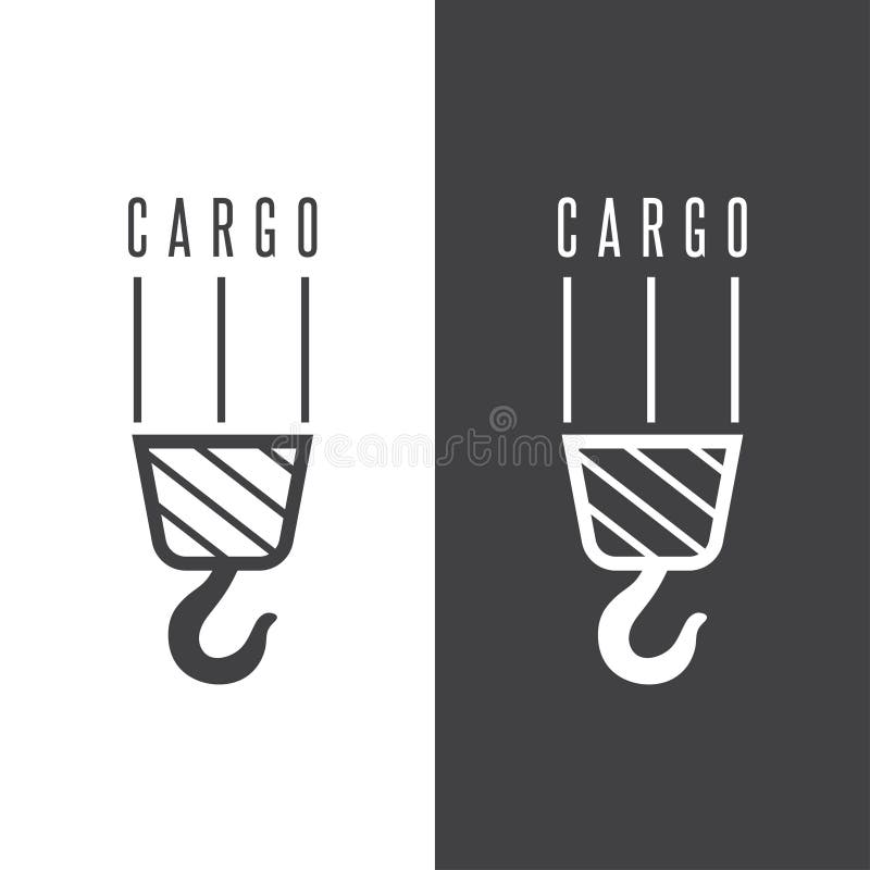 Cargo Vector Design Template with Crane Stock Vector - Illustration of ...
