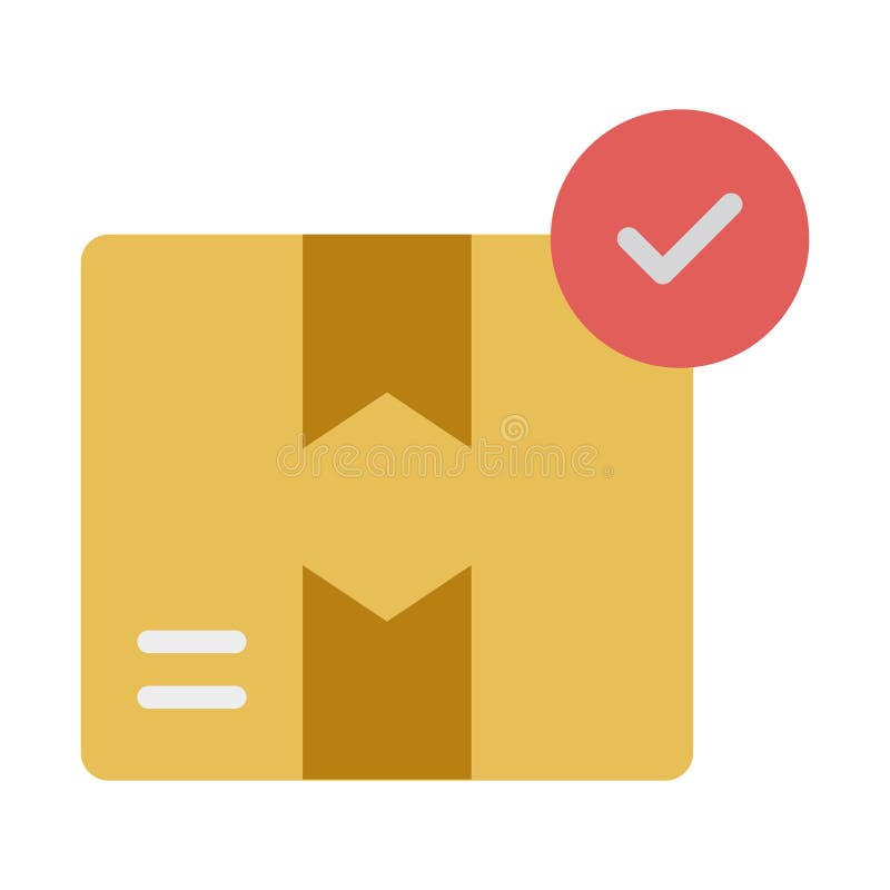 Cargo Verification, Check, Valid, Box Fully Editable Vector Icon Stock ...