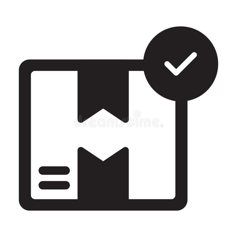 Cargo Verification, Check, Valid, Box Fully Editable Vector Icon Stock ...