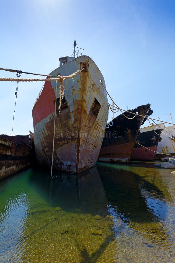 Cargo vessels for scrap stock photo. Image of cargo, braking - 70702552