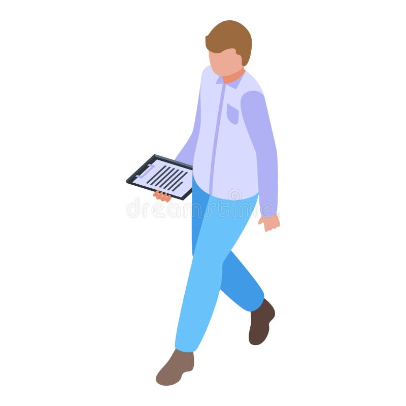 Cargo Worker Icon Isometric Vector. Truck Driver Stock Vector ...