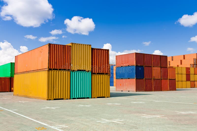 Container blocks stock image. Image of crate, pier, load - 20828509