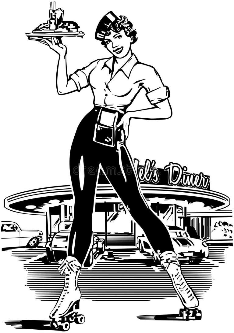 Carhop Stock Illustrations – 15 Carhop Stock Illustrations, Vectors ...