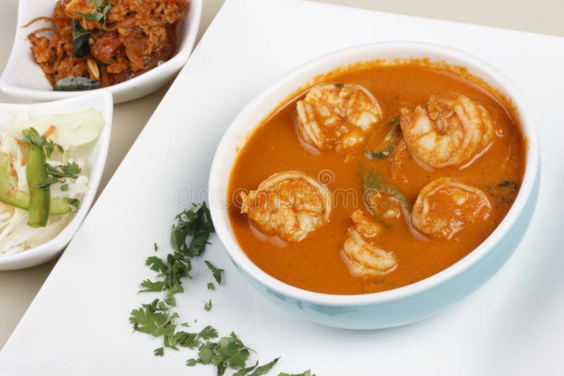 Cari De Crevette Rose De Goan D'Inde Photo stock - Image du nourriture ...
