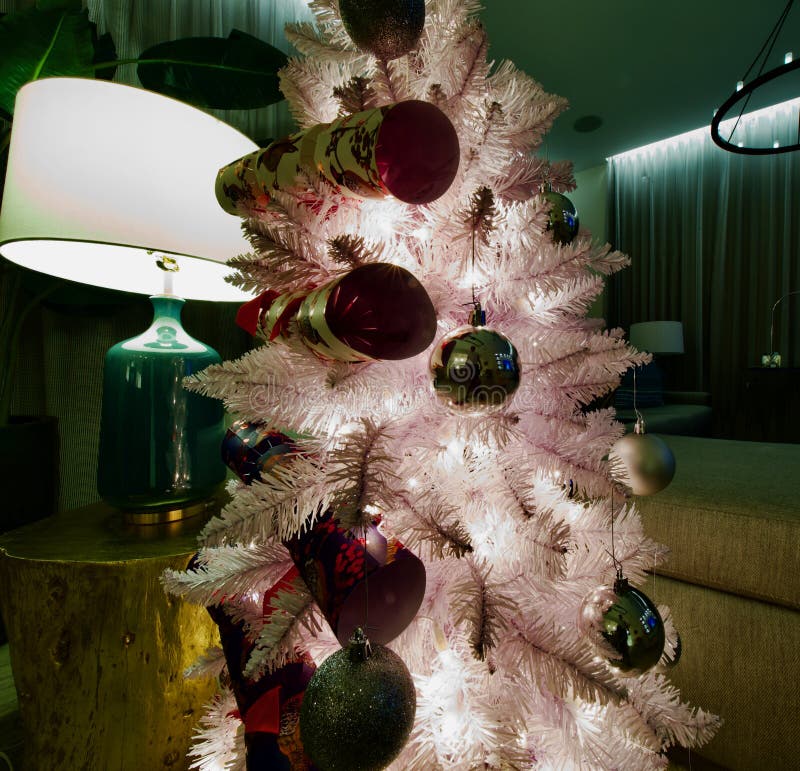 A Caribbean Christmas stock image. Image of baubells - 263375669