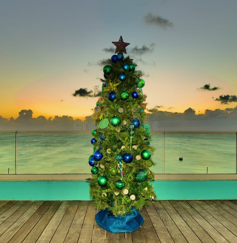 A Caribbean Christmas stock image. Image of noel, tree - 263539841