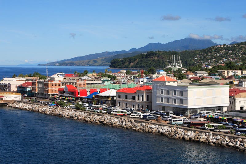 Caribbean City stock photo. Image of blue, roof, destination - 3939776