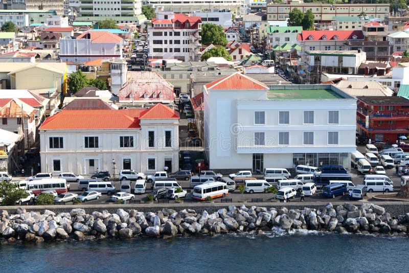 Caribbean City stock photo. Image of blue, roof, destination - 3939776