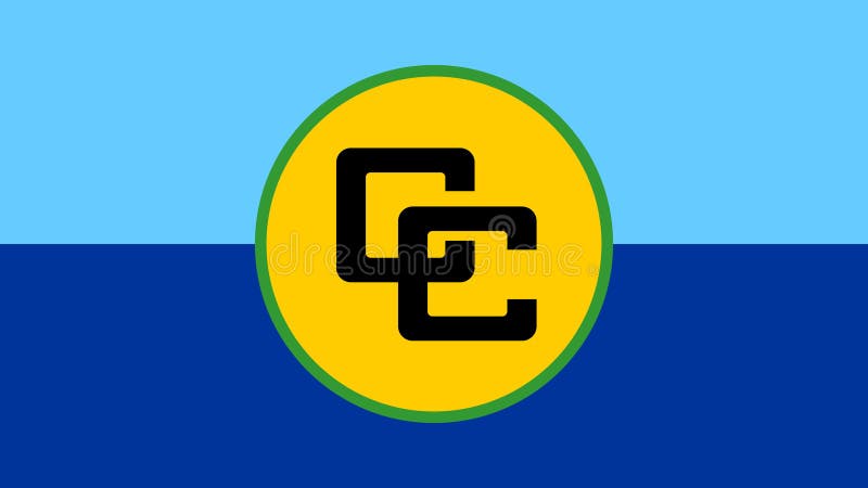 Caribbean Community Flag Vector Illustration Stock Vector ...