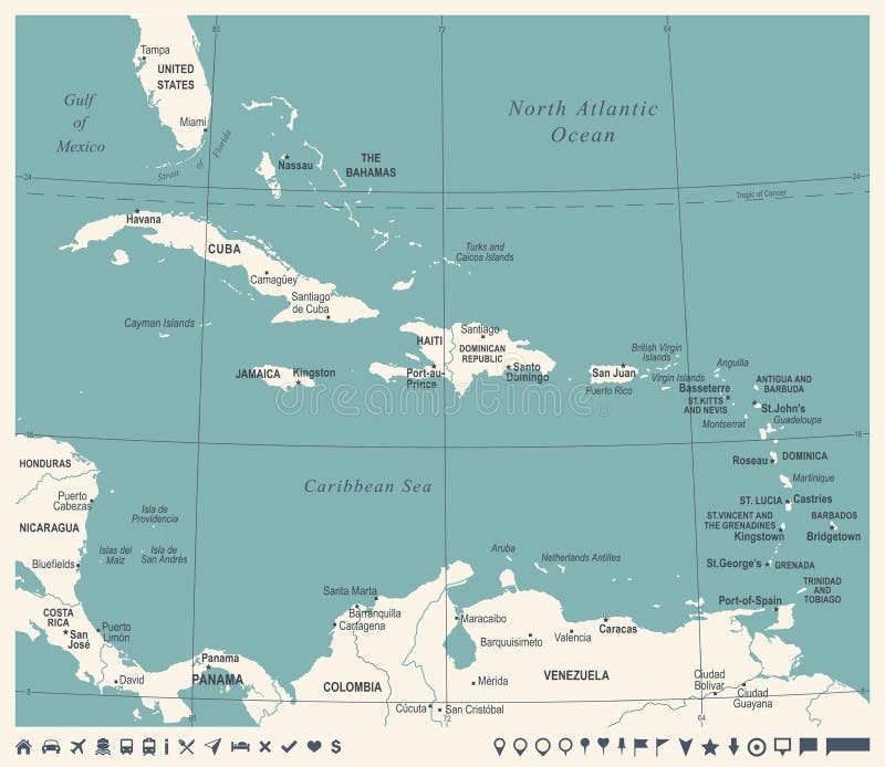 Caribbean Illustration Stock Illustrations – 54,561 Caribbean ...