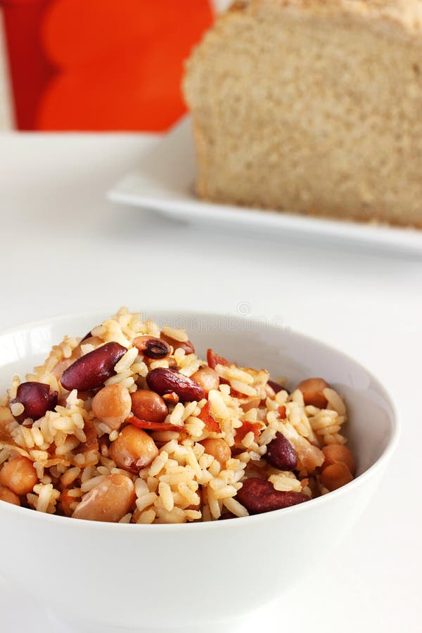 Caribbean peas and rice stock photo. Image of rice, supper - 39370420