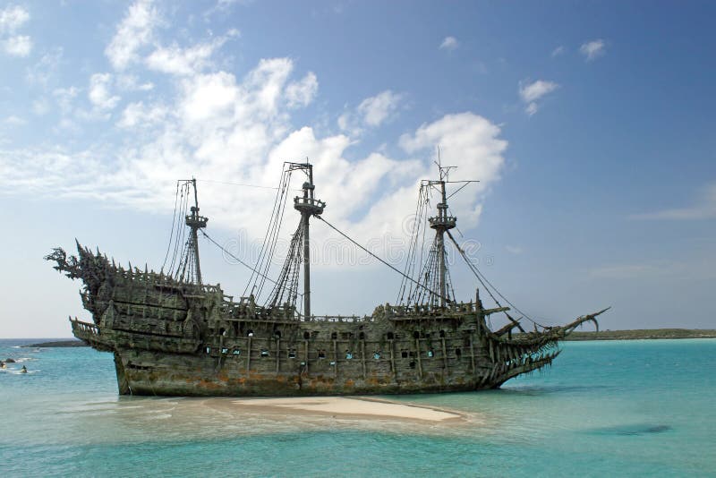 Caribbean Pirate Ship stock photo. Image of pirate, geography - 10370860