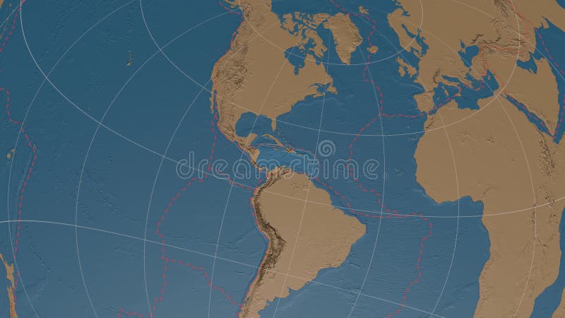 Caribbean Plate Overview - Grayscale Stock Illustration - Illustration ...