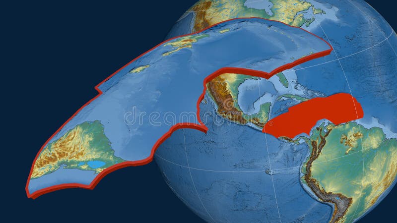Caribbean Plate Presented - Relief Stock Illustration - Illustration of ...
