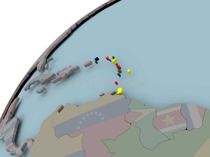 Caribbean Globe Flags Stock Illustrations – 64 Caribbean Globe Flags ...