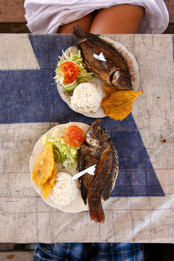 Caribbean Seafood Lunch stock image. Image of cook, cuisine - 21675897