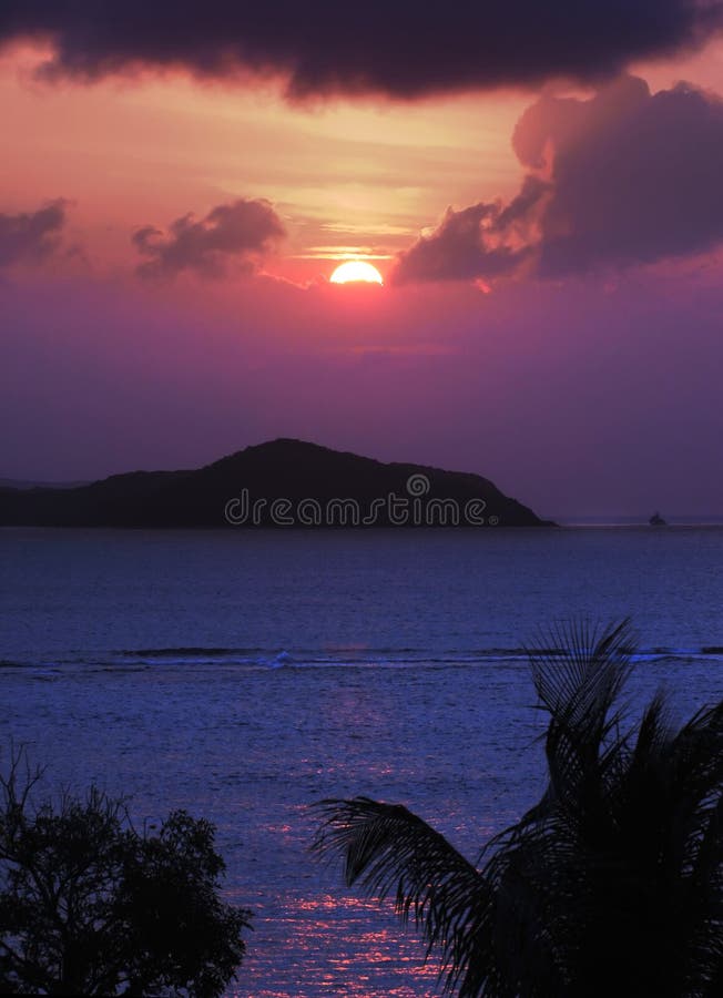 Caribbean sunset stock image. Image of dusk, gorda, twilight - 2319623