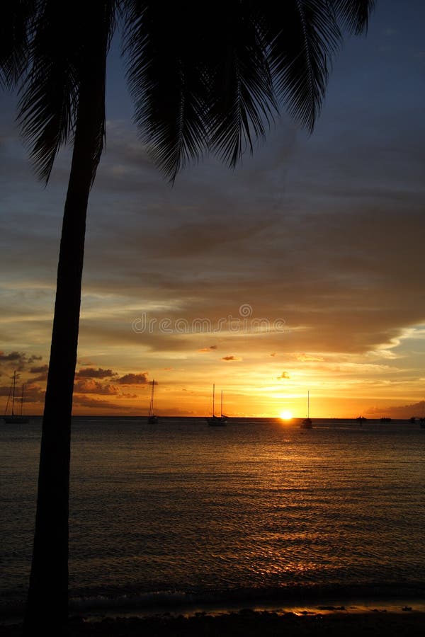 Caribbean Sunset stock photo. Image of caribbean, reflection - 723698