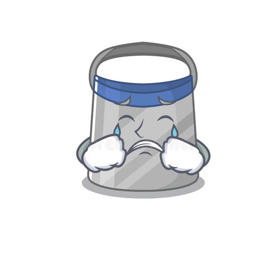 Caricature Design of Face Shield Having a Sad Face Stock Vector ...