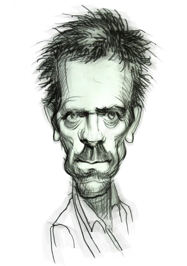 Caricature of Dr. House editorial image. Illustration of editorial ...