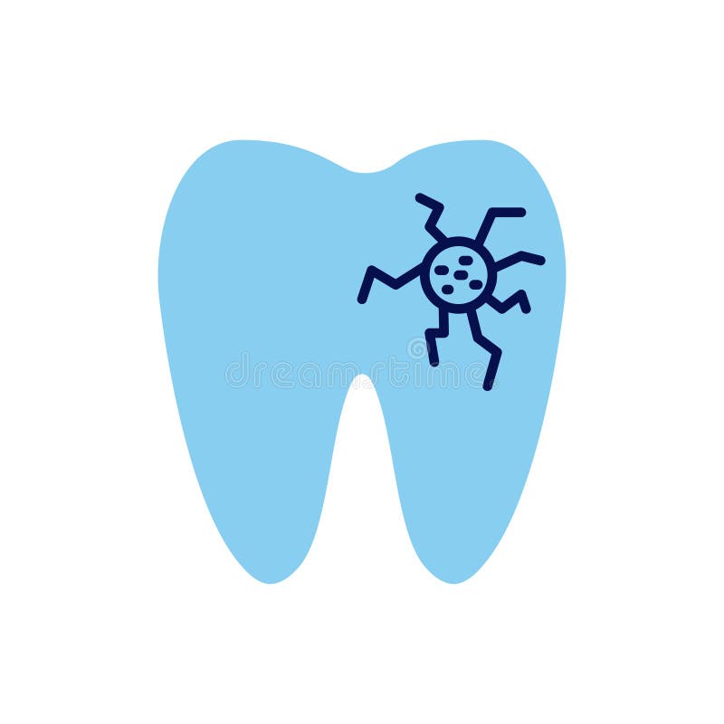 Tooth Crash Icon stock illustration. Illustration of human - 287016551