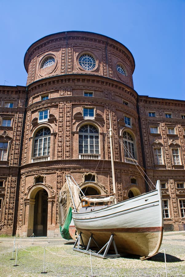 Carignano Palace, Turin editorial stock image. Image of gallery - 55461389