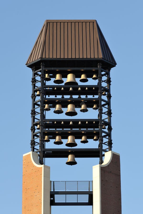 Carillon Bell Tower Closeup Stock Image - Image of vertical, outside ...