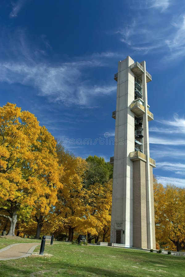 Carillon Bells in Autumn stock photo. Image of yellow - 254490766