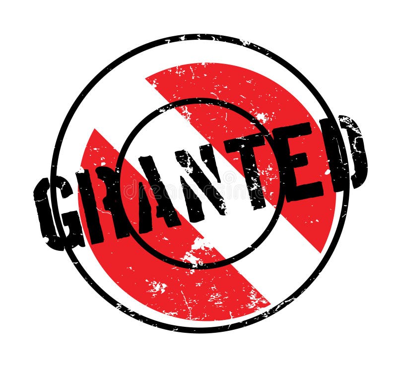 Carimbo De Borracha Concedido Ilustração do Vetor - Ilustração de ...