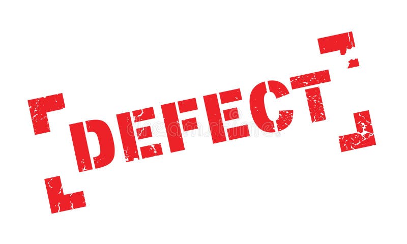 Carimbo De Borracha Do Defeito Ilustração do Vetor - Ilustração de ...
