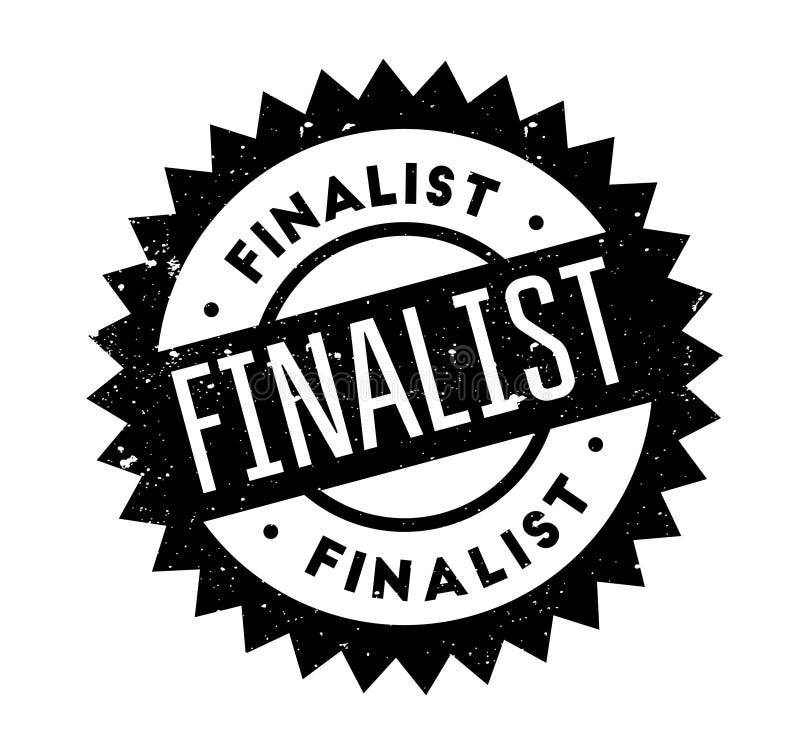 Carimbo De Borracha Do Finalista Ilustração do Vetor - Ilustração de ...