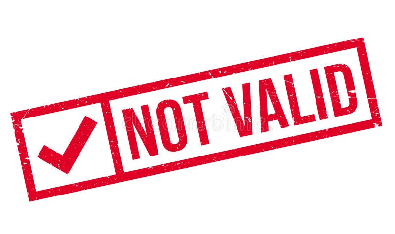 Carimbo De Borracha Inválido Ilustração Stock - Ilustração de conceito ...