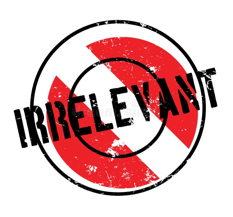Carimbo De Borracha Irrelevante Ilustração do Vetor - Ilustração de ...