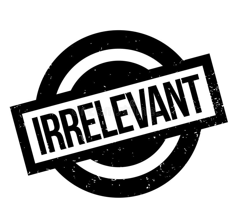 Irrelevante E Relevante Como Uma Escolha Considerada Como Palavras ...