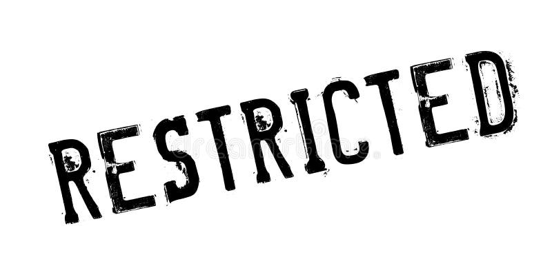 Carimbo De Borracha Restrito Ilustração do Vetor - Ilustração de perigo ...