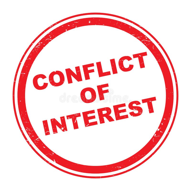 Conceito Do Negócio Do Conflito De Interesses Ilustração do Vetor ...