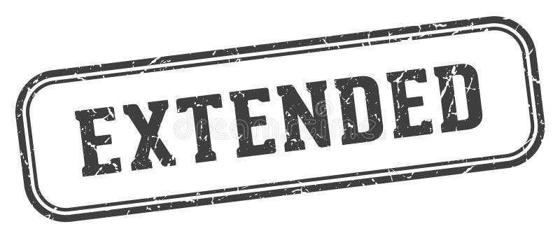 Carimbo Estendido. Carimbo Retangular Alargado Sobre Fundo Branco ...