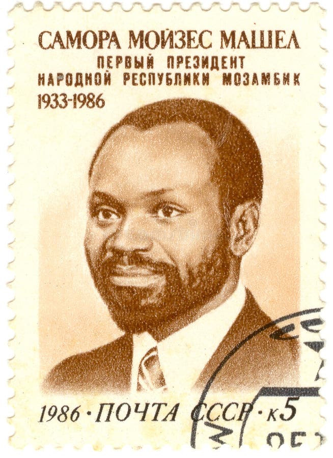 Carimbo Postal Samora Machel Imagem de Stock Editorial - Imagem de ...