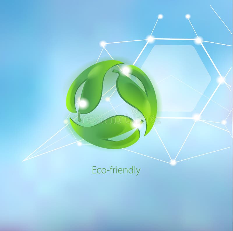 Caring for the Environment. Symbol for Eco-friendly Stock Vector ...