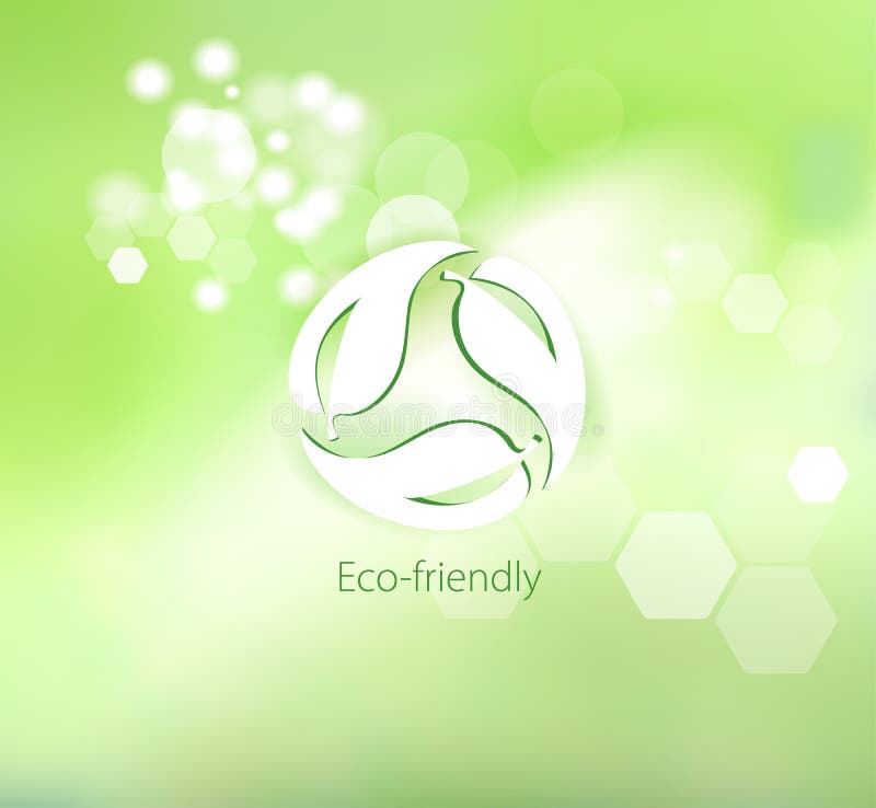 Caring for the Environment. Symbol for Eco-friendly Stock Vector ...