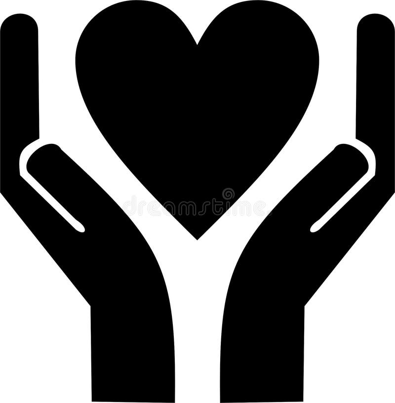 Caring hands stock vector. Illustration of heart, hold - 3473871