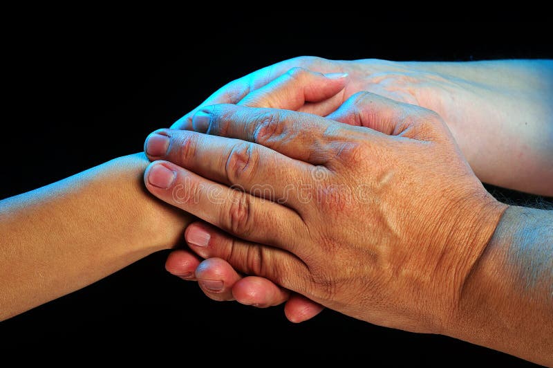 Caring Hands stock photo. Image of love, adult, join, male - 6384132